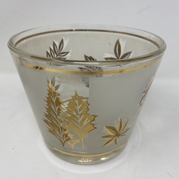 Starlyte | Dining | Vintage Mcm Starlyte Ice Bucket Frosted Glass With ...